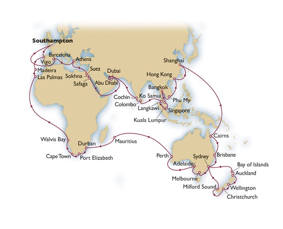 Itinerary map | Where is Sherry Now?